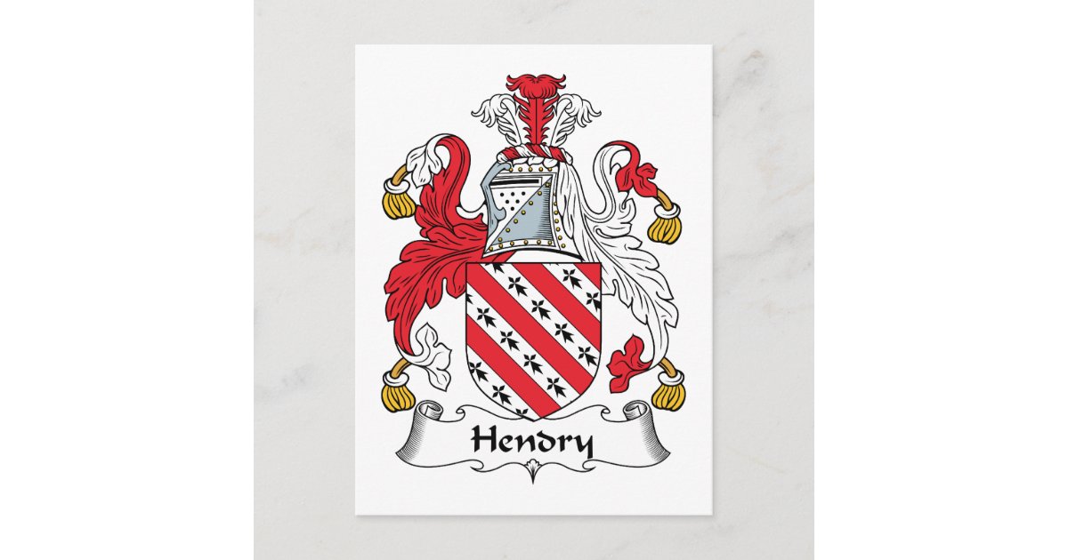 Hendry Family Crest Postcard | Zazzle