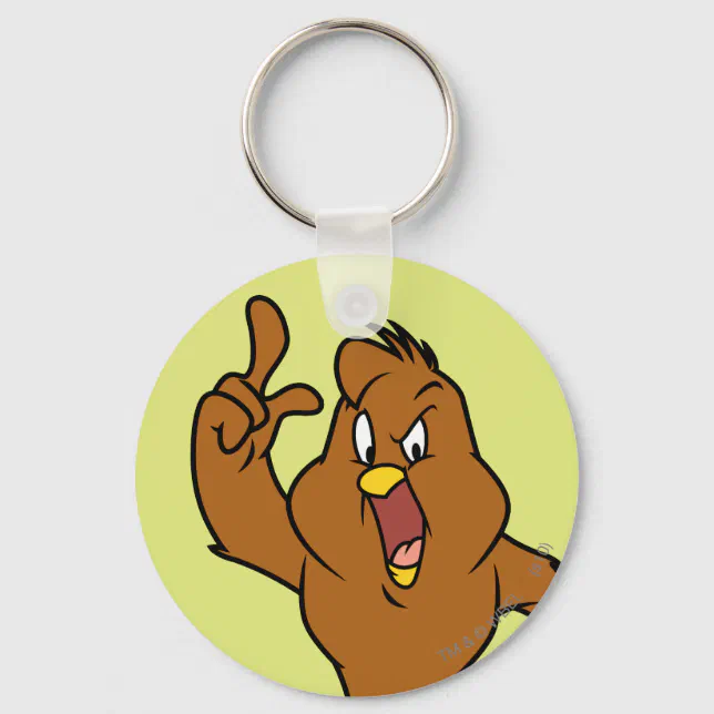 Henery Hawk Yelling Keychain | Zazzle