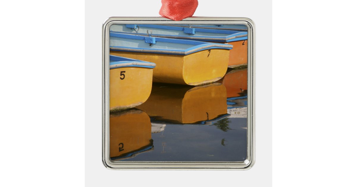 Henley-on-Thames row boats on the Thames River, Metal Ornament | Zazzle