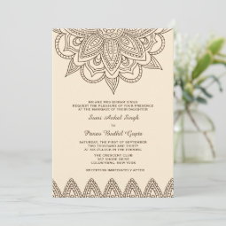 Henna Invitation | Zazzle