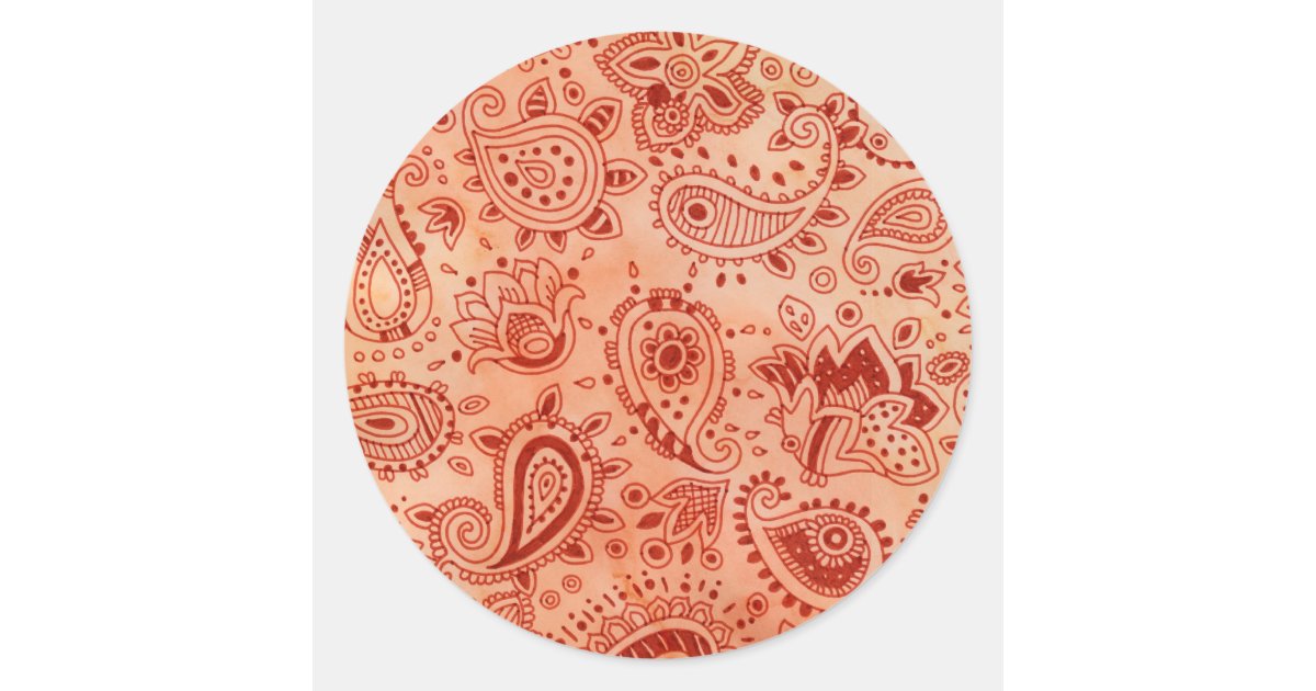 Henna Sticker | Zazzle