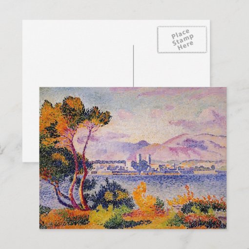 Henri-Edmond Cross- Antibes, Afternoon Postcard | Zazzle