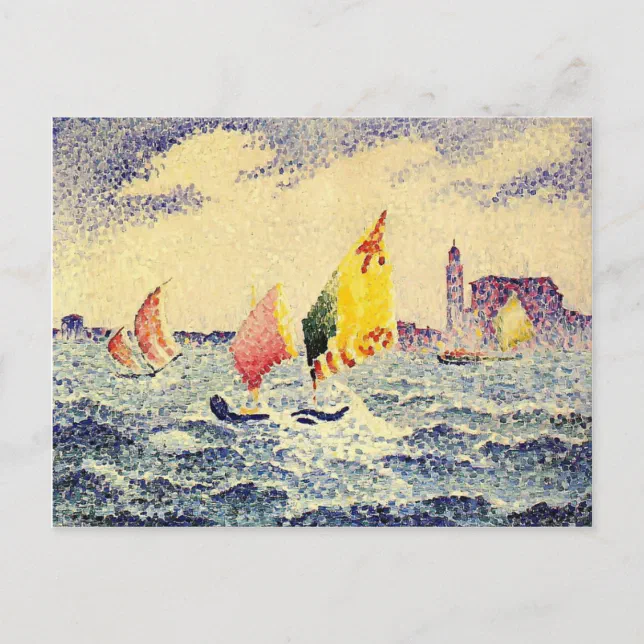 Henri-Edmond Cross- Sailboats near Chicago Postcard | Zazzle