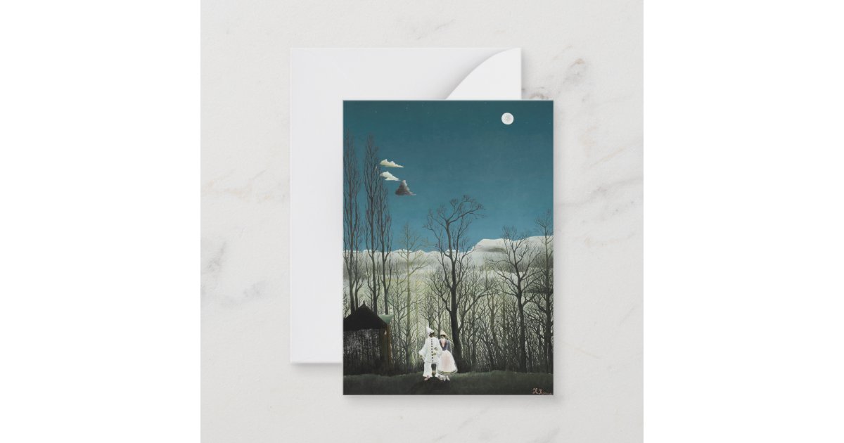 Henri Rousseau - Carnival Evening Note Card | Zazzle