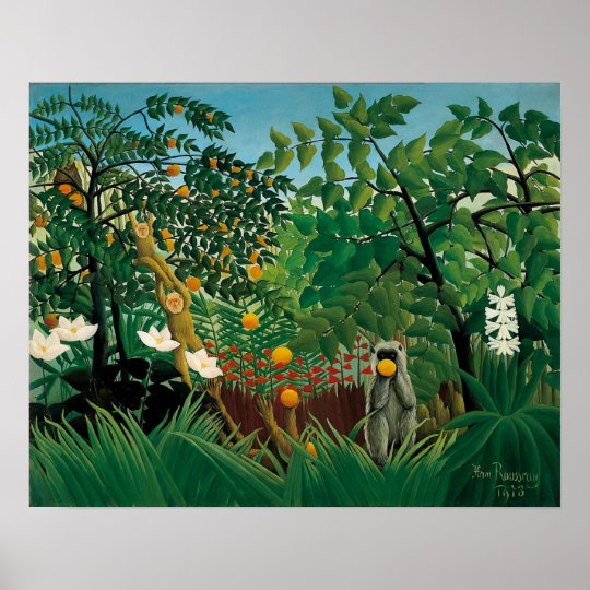 Henri Rousseau Exotic Landscape Poster | Zazzle.com