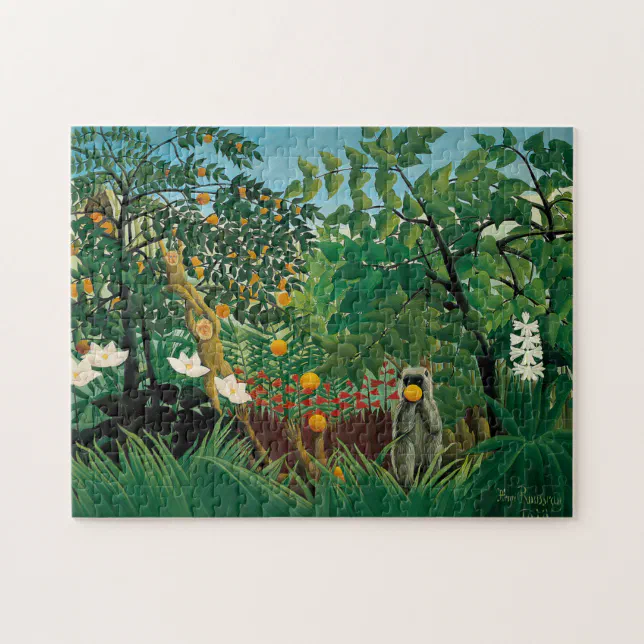 Henri Rousseau Exotic Landscape Puzzle | Zazzle