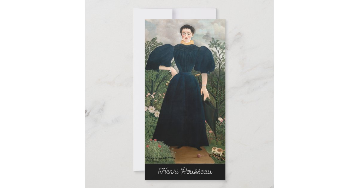 Henri Rousseau - Portrait of Madame M. Thank You Card | Zazzle