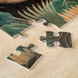 Henri Rousseau The Dream Jungle Flowers Surrealism Jigsaw Puzzle | Zazzle