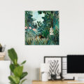 Henri Rousseau Virgin Forest Landscape Botanical Poster | Zazzle