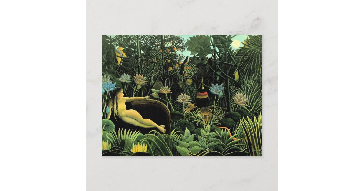 Henri Rousseau's The Dream (1910) Postcard | Zazzle