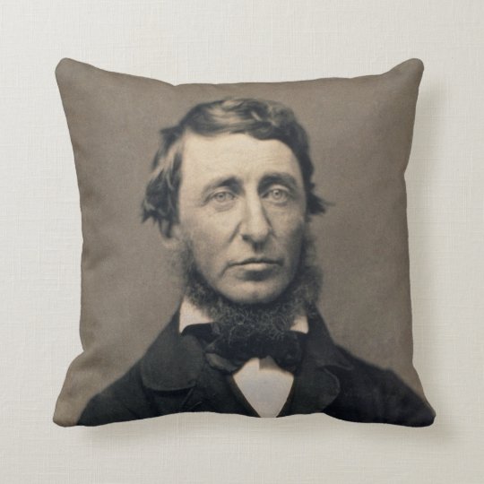 Henry David Thoreau Portrait Maxham daguerreotype Throw Pillow | Zazzle.com