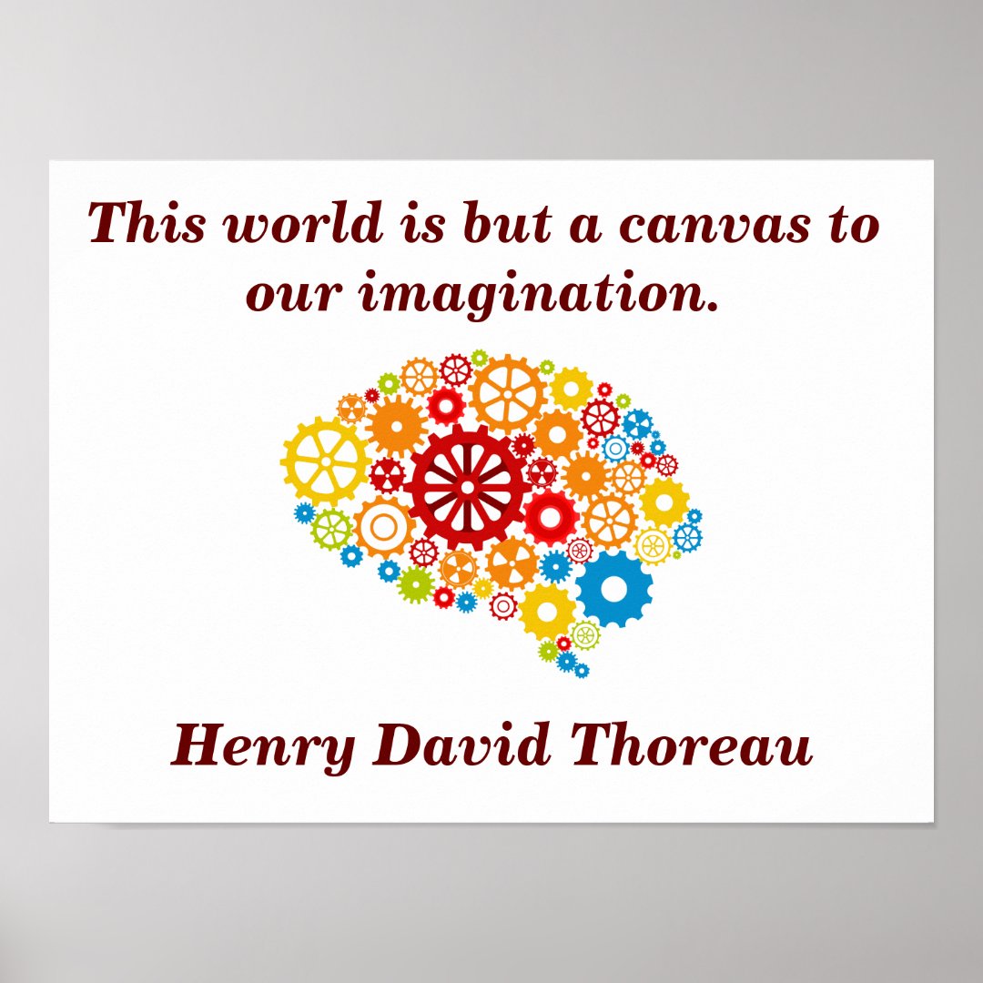 Henry David Thoreau quote - poster | Zazzle