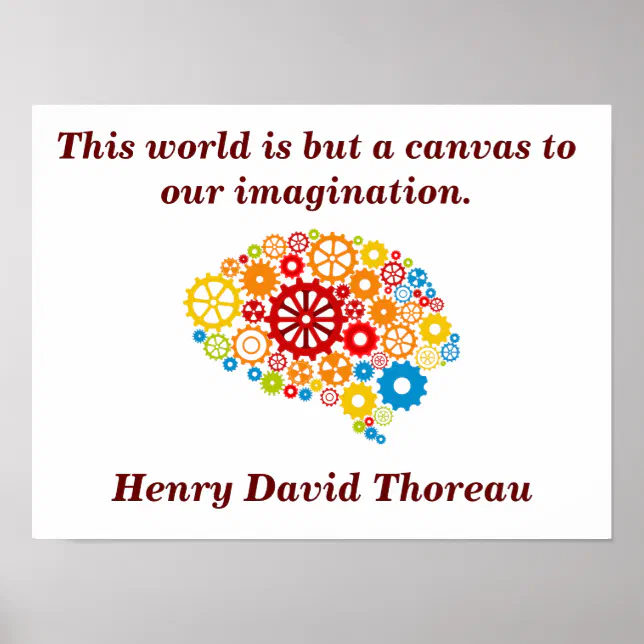 Henry David Thoreau quote - poster | Zazzle