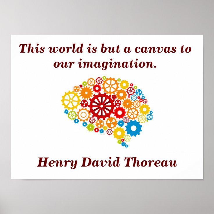 Henry David Thoreau quote - poster | Zazzle