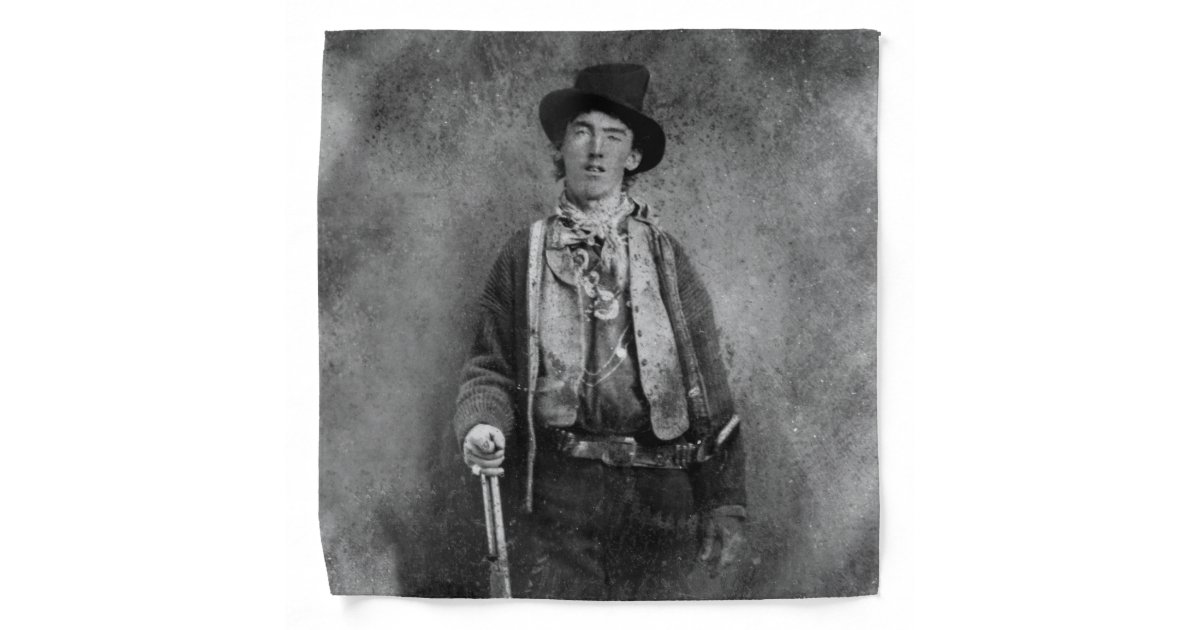 Henry McCarty, Billy the Outlaw Kid of Old West Bandana | Zazzle
