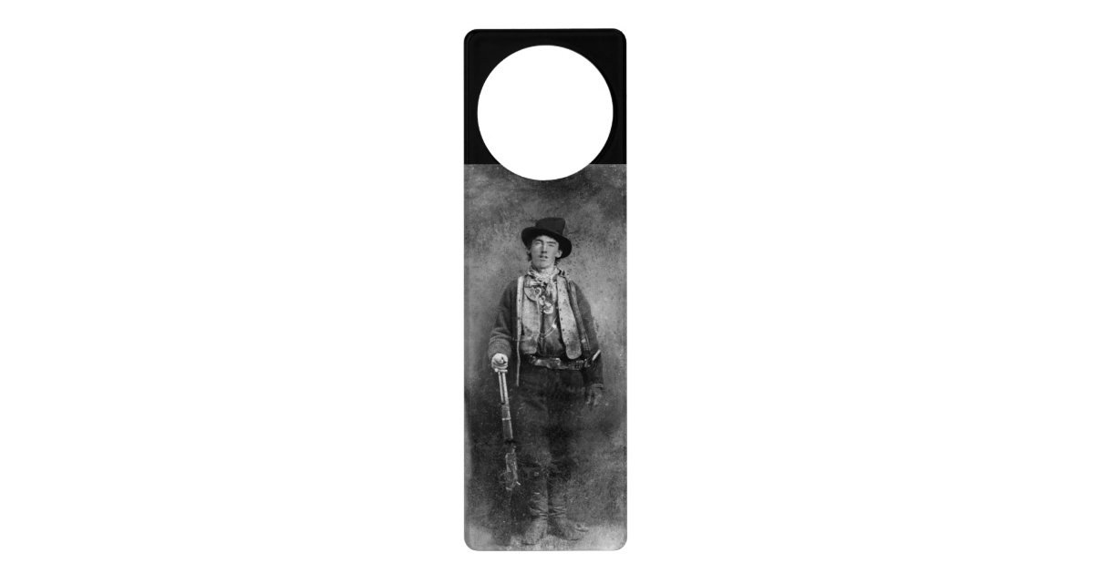 Henry McCarty, Billy the Outlaw Kid of Old West Door Hanger | Zazzle