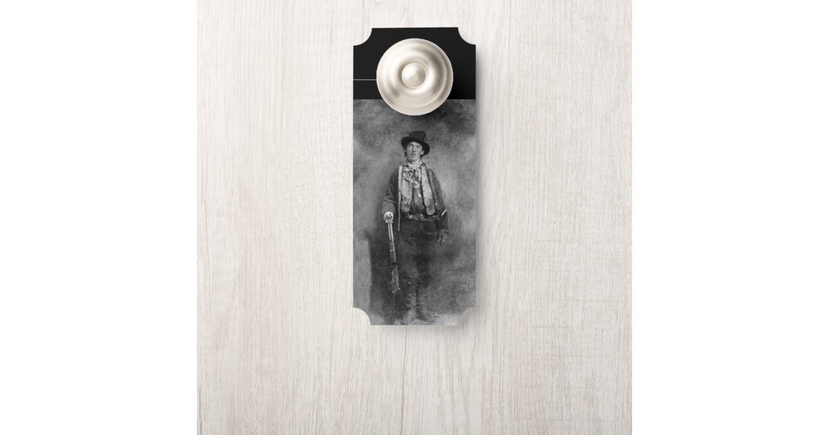 Henry McCarty, Billy the Outlaw Kid of Old West Door Hanger | Zazzle