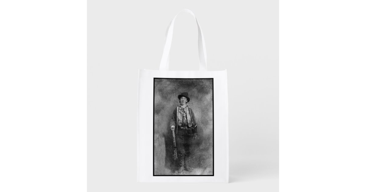 Henry McCarty, Billy the Outlaw Kid of Old West Grocery Bag | Zazzle