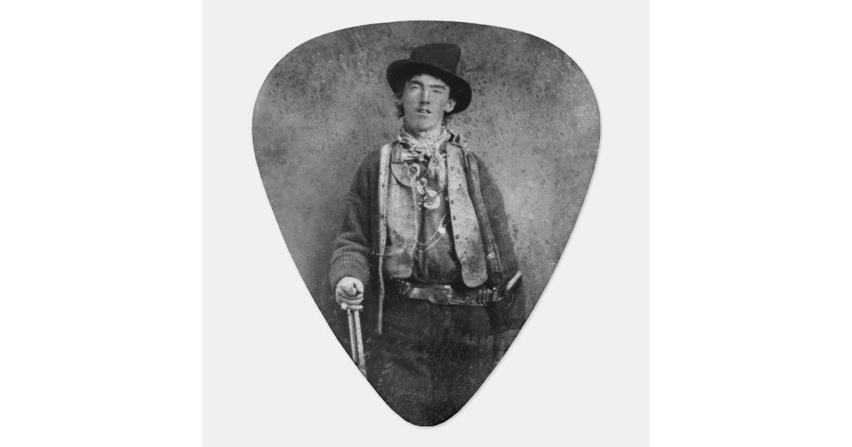 Henry McCarty, Billy the Outlaw Kid of Old West Guitar Pick | Zazzle