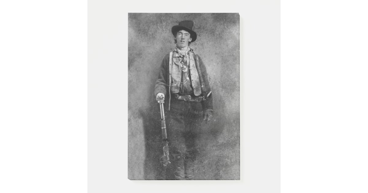 Henry McCarty, Billy the Outlaw Kid of Old West Post-it Notes | Zazzle