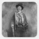 Henry McCarty, Billy the Outlaw Kid of Old West Square Sticker | Zazzle