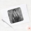 Henry McCarty, Billy the Outlaw Kid of Old West Square Sticker | Zazzle