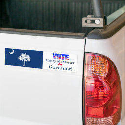 Henry McMaster for Governor Bumper Sticker | Zazzle