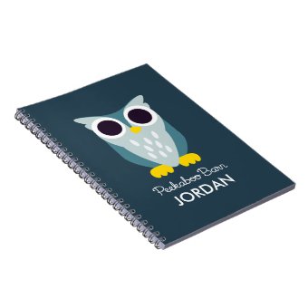 Henry the Owl Notebook | Zazzle
