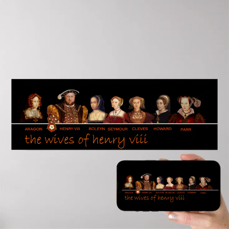 Henry VIII and his six wives Poster | Zazzle