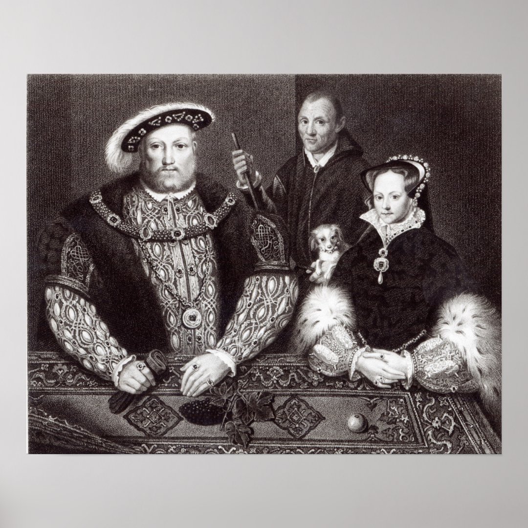 Henry VIII, his daughter Queen Mary Poster | Zazzle