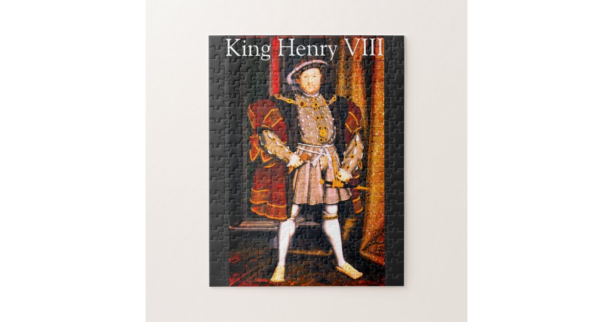 Henry VIII Tudors History King England six Wives J Jigsaw Puzzle | Zazzle