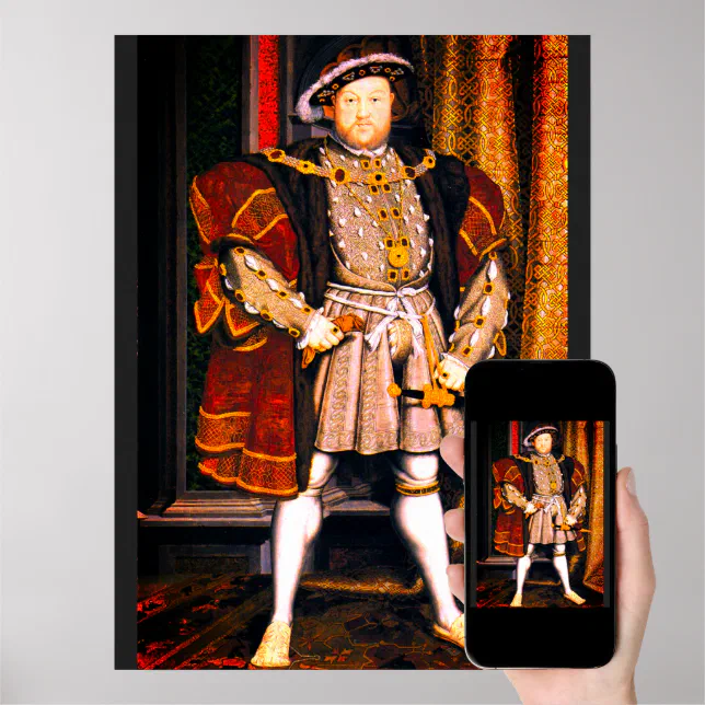 Henry VIII Tudors History King England six Wives Poster | Zazzle