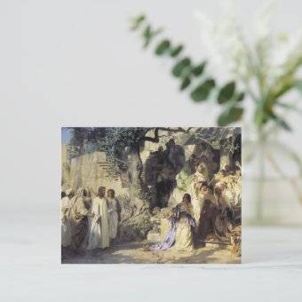 Henryk Siemiradzki- Christ and Sinner Postcard | Zazzle