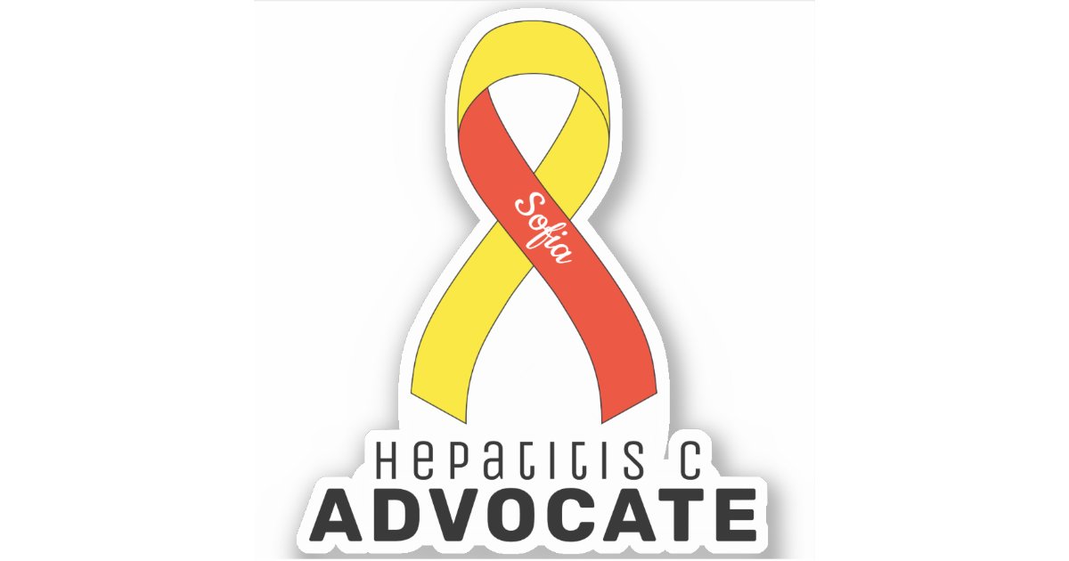 Hepatitis C Advocate Vinyl Sticker | Zazzle