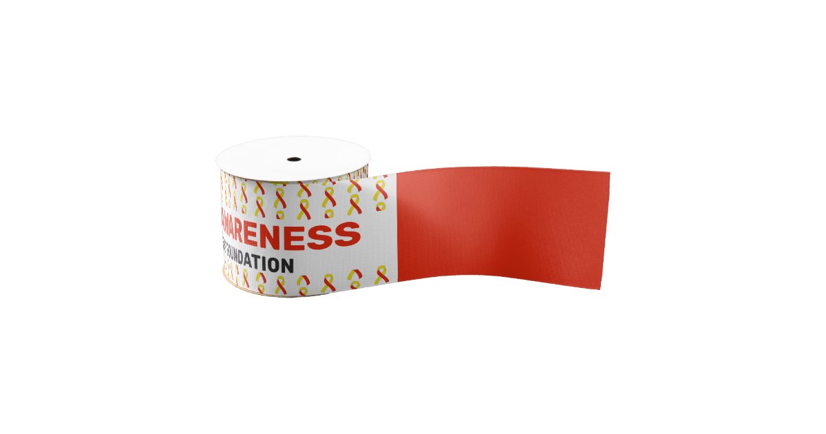 Hepatitis C Awareness Pattern Ribbon | Zazzle