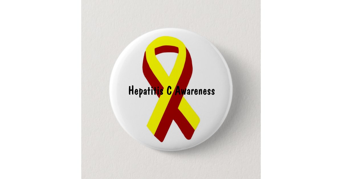 Hepatitis C Awareness Ribbon Pin | Zazzle