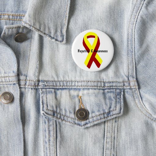Hepatitis C Awareness Ribbon Pin | Zazzle