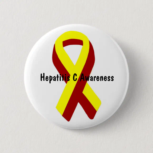 Hepatitis C Awareness Ribbon Pin | Zazzle
