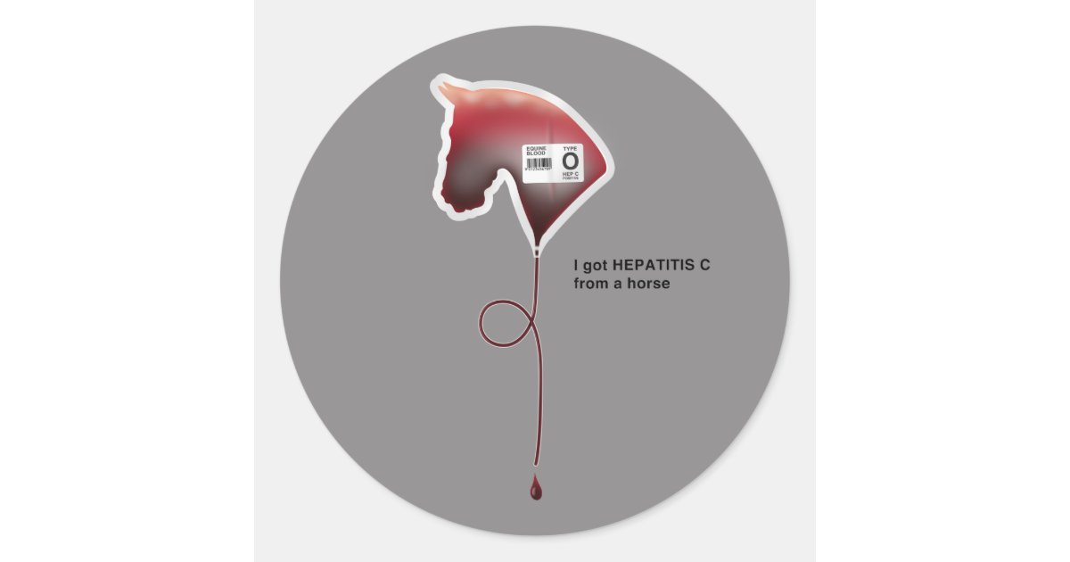 Hepatitis C Classic Round Sticker | Zazzle