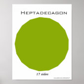 Heptadecagon Poster of Polygon | Zazzle