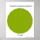Heptadecagon Poster of Polygon | Zazzle