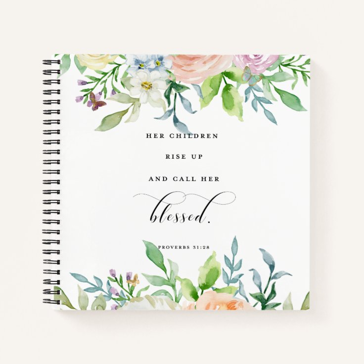 Her Children Rise & Call Her Blessed Notebook | Zazzle