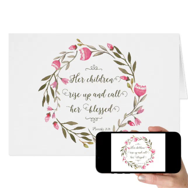 Her Children Rise Up & Call Her Blessed | Zazzle