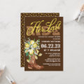 Her Last Ride Cowgirl Boots Lemons Bridal Shower Invitation | Zazzle