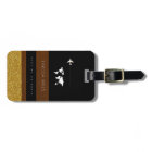 Her Modern Classy Travel Luggage Tag with stripes | Zazzle