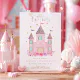 Her Royal Fiveness Pink Gold Princess Birthday Invitation | Zazzle
