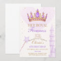Her Royal Fiveness Princess Birthday Invite Editab | Zazzle