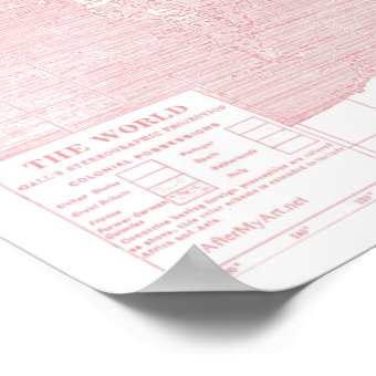 Her World ~ Pink Vintage World Map Poster | Zazzle