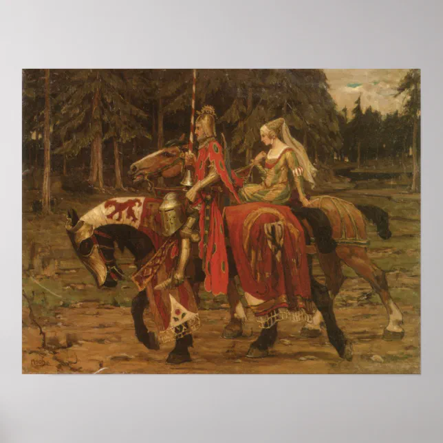 Heraldic Chivalry Poster | Zazzle