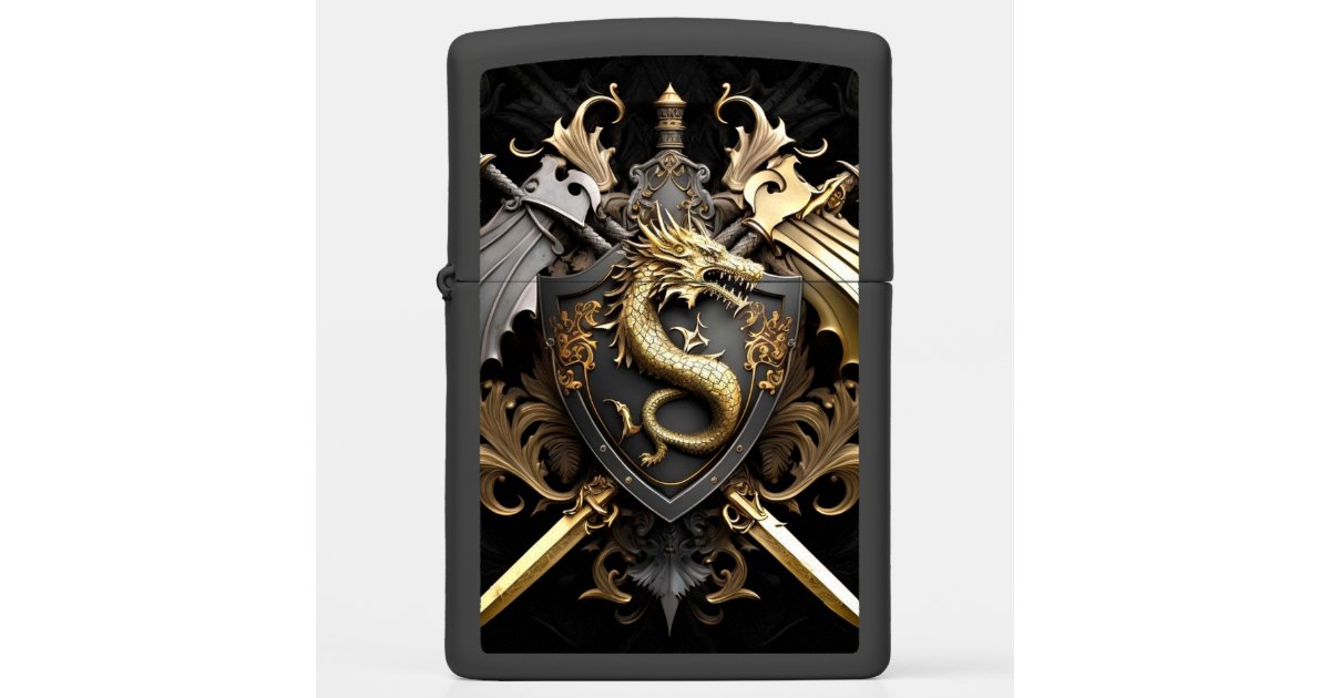 Heraldic Dragon Zippo Lighter | Zazzle